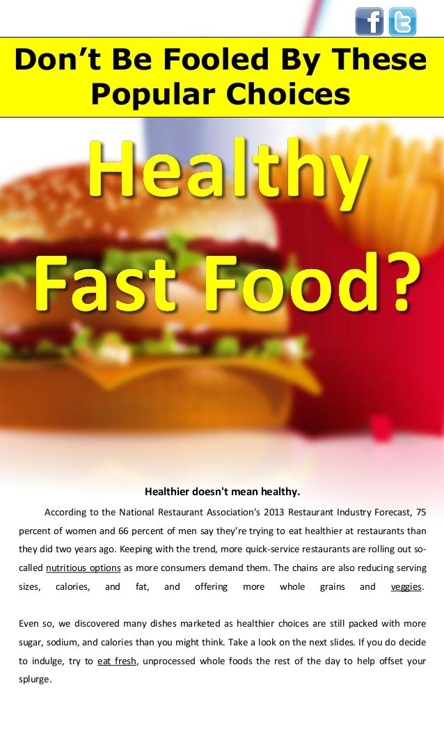 Healthy Fast Food healthy-fast-food