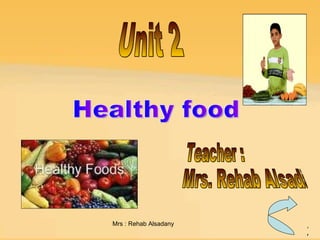 Healthy food | PPT