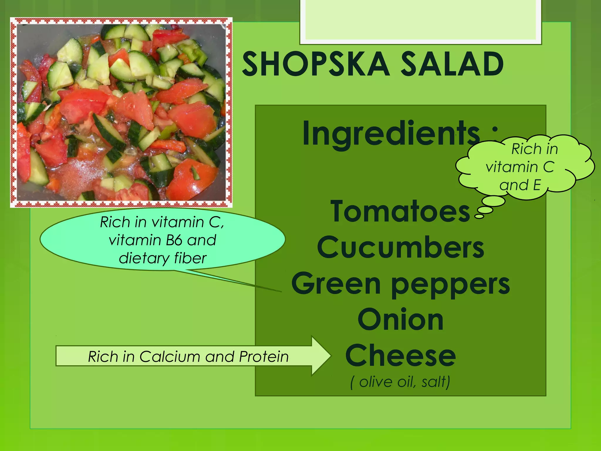Healthy food project | PPT
