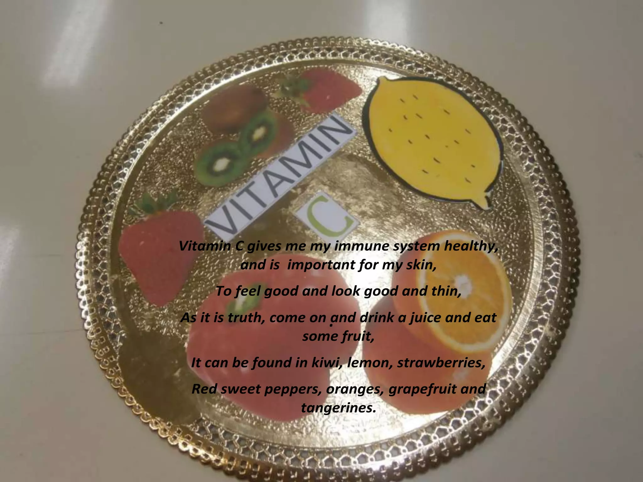 Healthy food rhymes ppt | PPTX