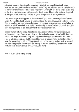 Healthy foods to eat | PDF
