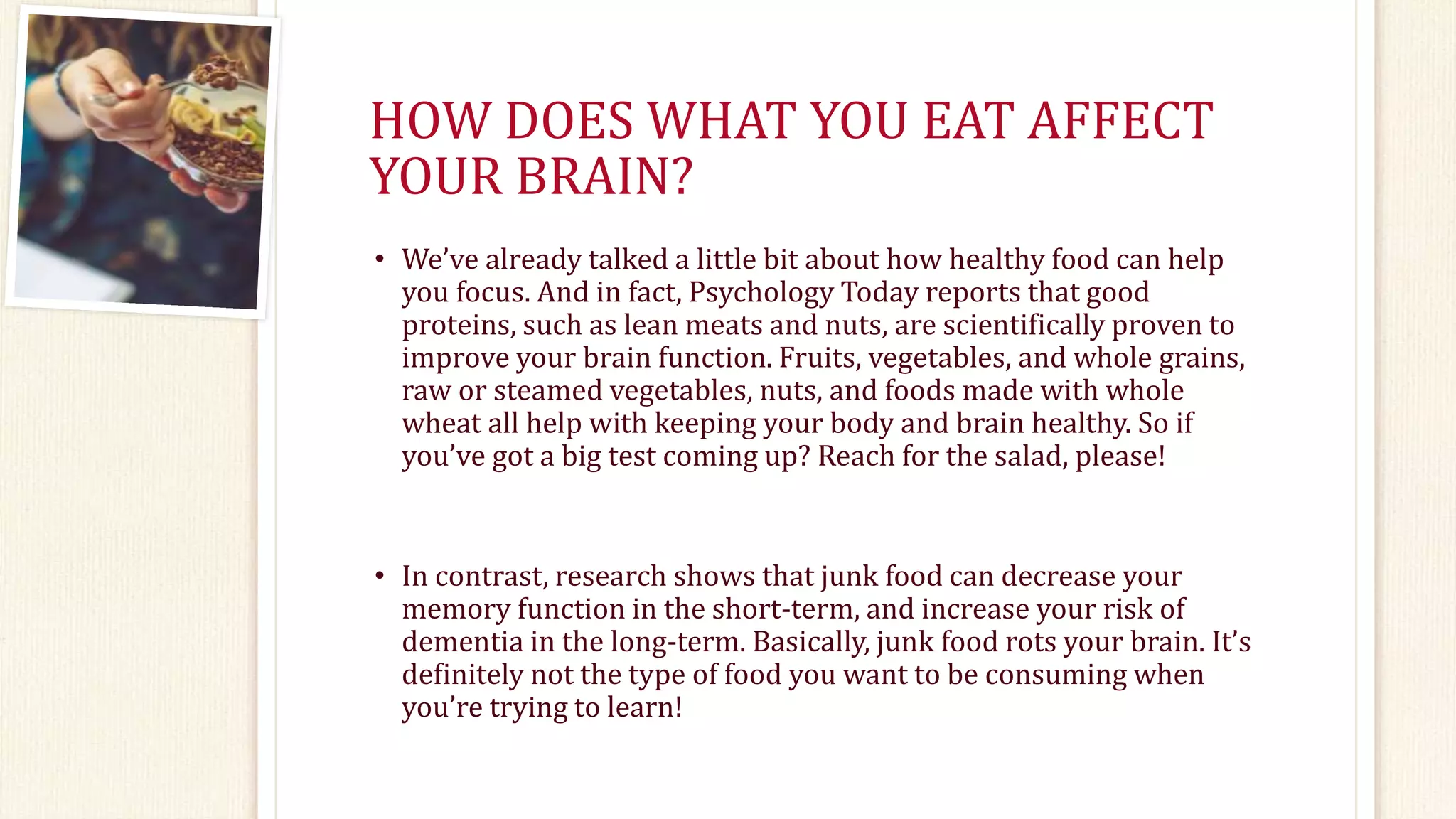 Healthy food vs junk food | PPTX