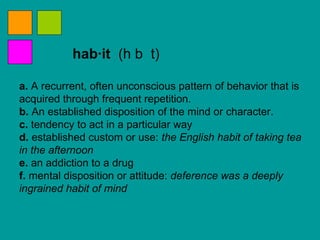 Healthy habits | PPT