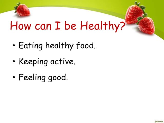Healthy habits | PPTX