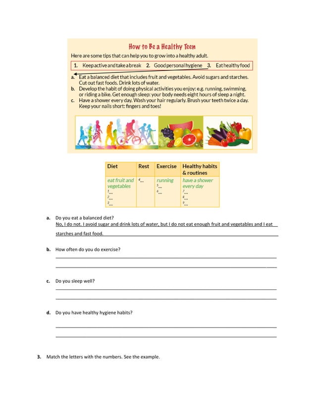 HEALTHY HABITS PROJECT. | PDF