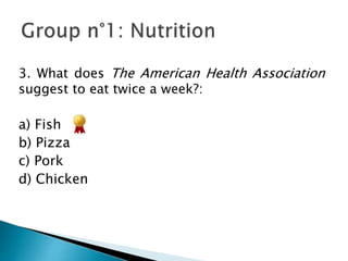 Healthy habits questions (v 2) | PPT