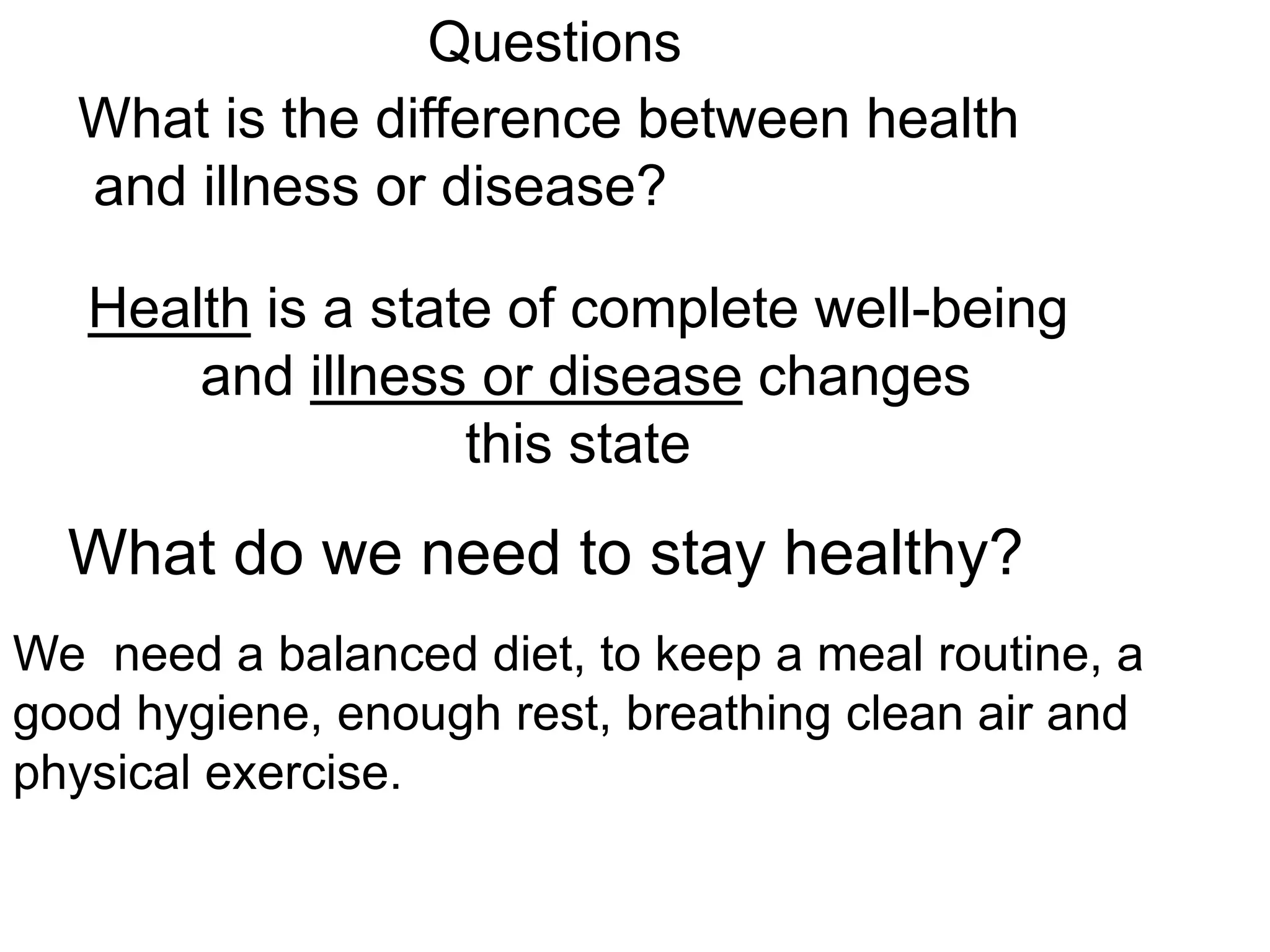 Healthy habits unit 1 | PPT