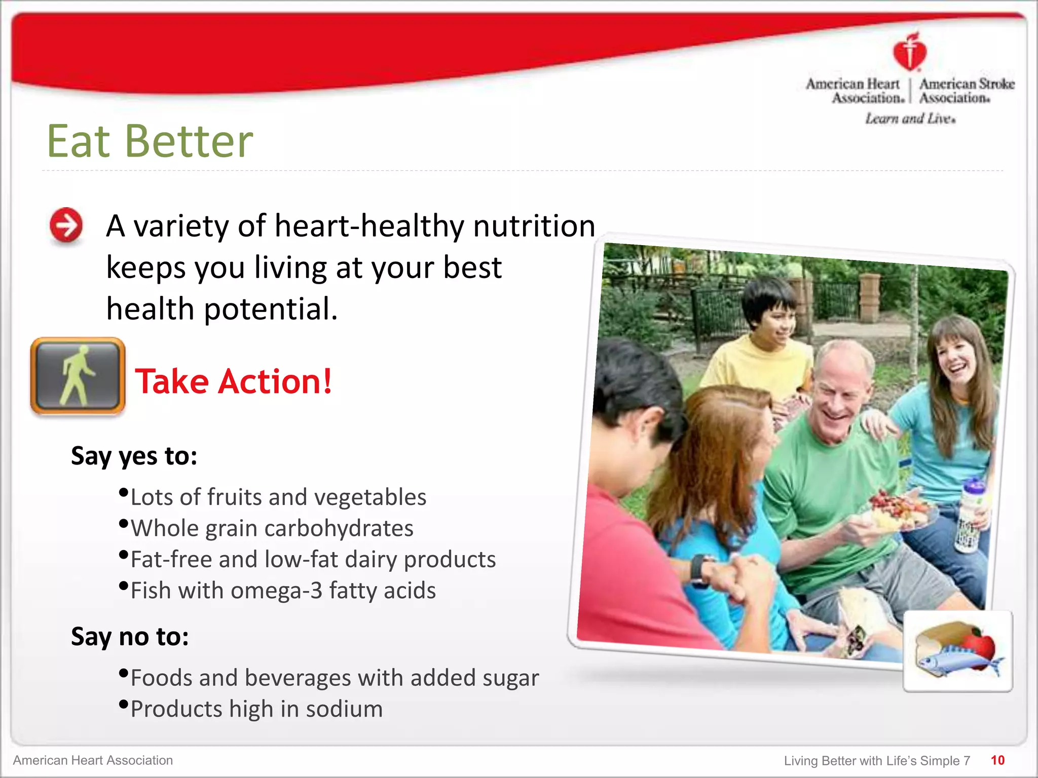 Healthy heart - Life's simple 7 presentation | PPTX