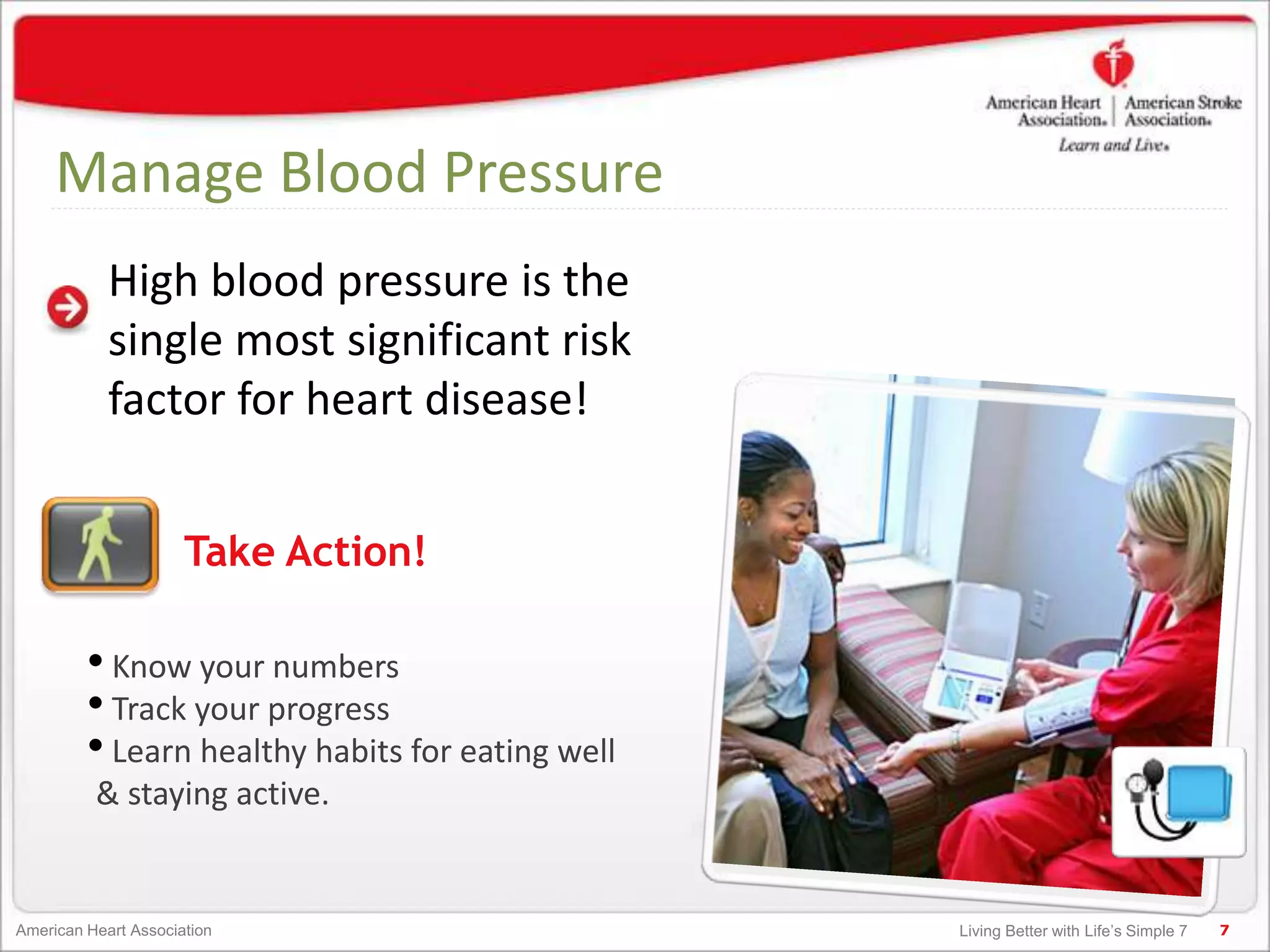Healthy heart - Life's simple 7 presentation | PPTX