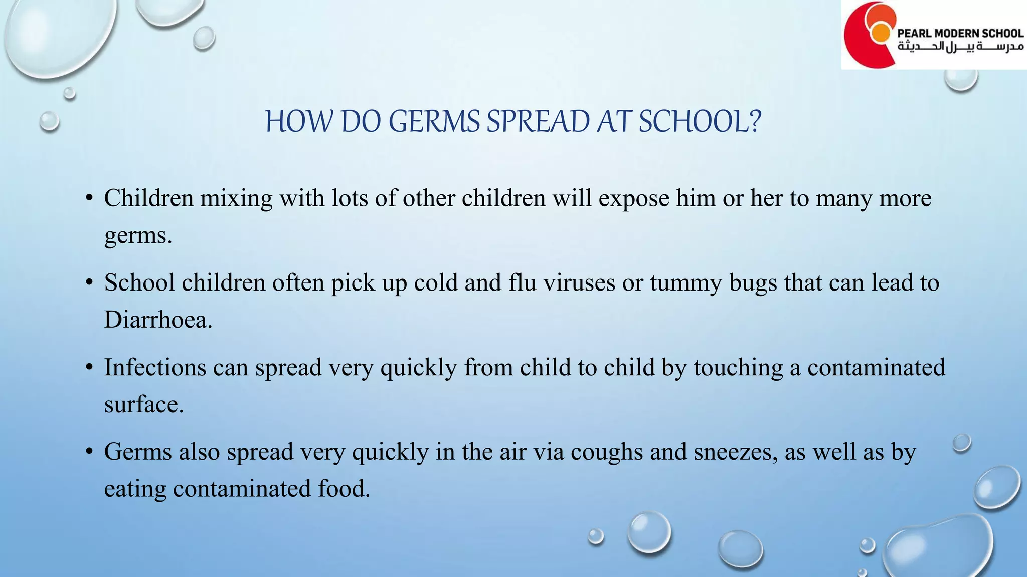 Healthy hygiene habits at school pearl modern school | PPTX ...