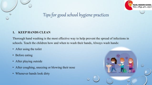 Healthy hygiene habits at school pearl modern school | PPTX ...