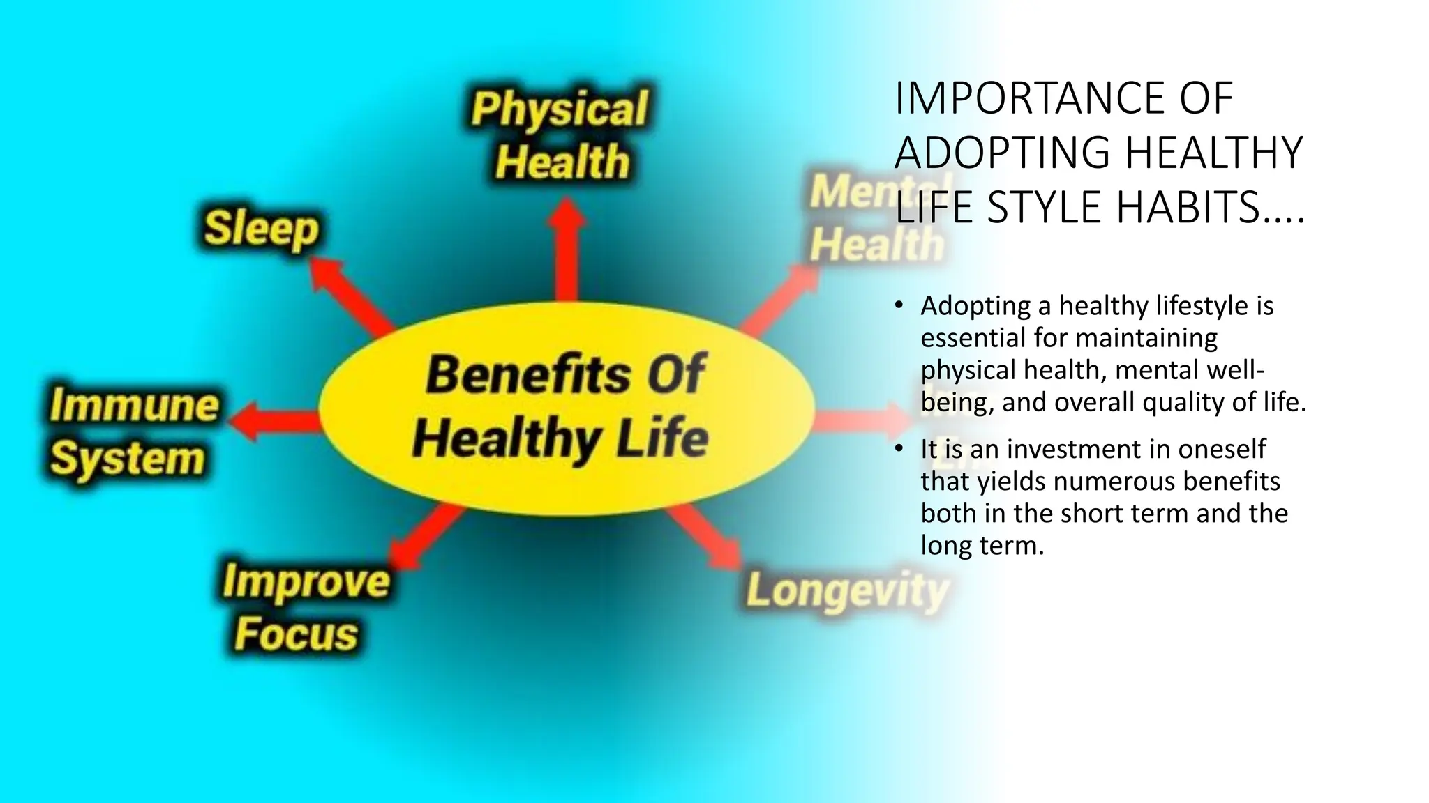 HEALTHY LIFESTYLE for healthy living.... | PDF