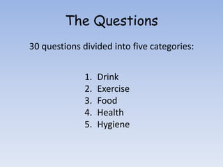 Healthy Lifestyle Survey - Comenius Project | PPT