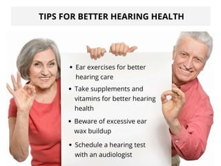 Healthy lifestyle tips for better hearing health | PPTX