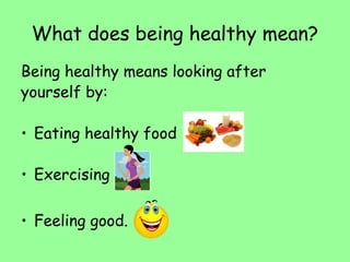 Being Healthy | PPT
