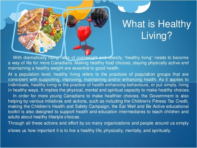 Healthy living ppt