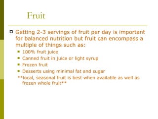 Healthy Meal Planning | PPT