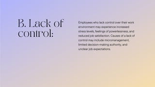 Causes of stress in the workplace | PDF