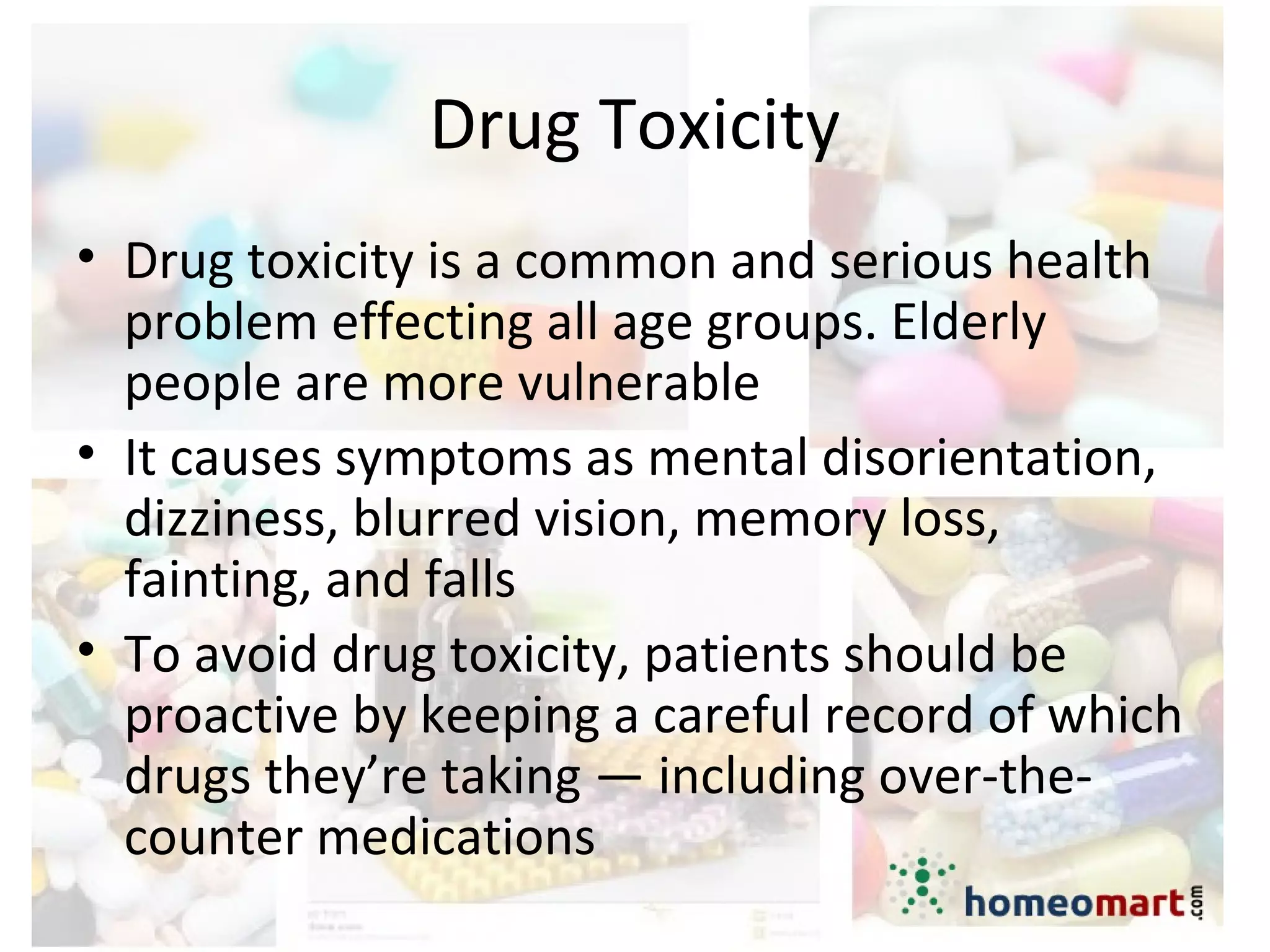 Drug Toxicity and Medicine Safety Guidelines | PPT