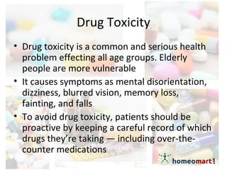 Drug Toxicity and Medicine Safety Guidelines | PPT