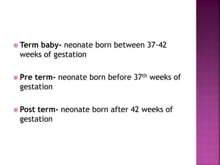 Healthy Newborn | PPTX