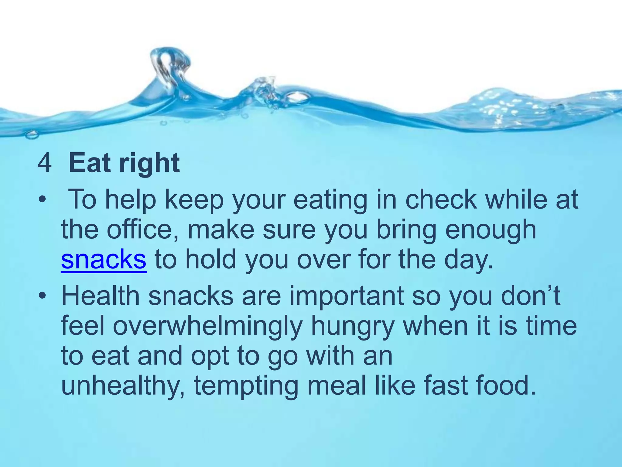 Healthy office habits | PPT