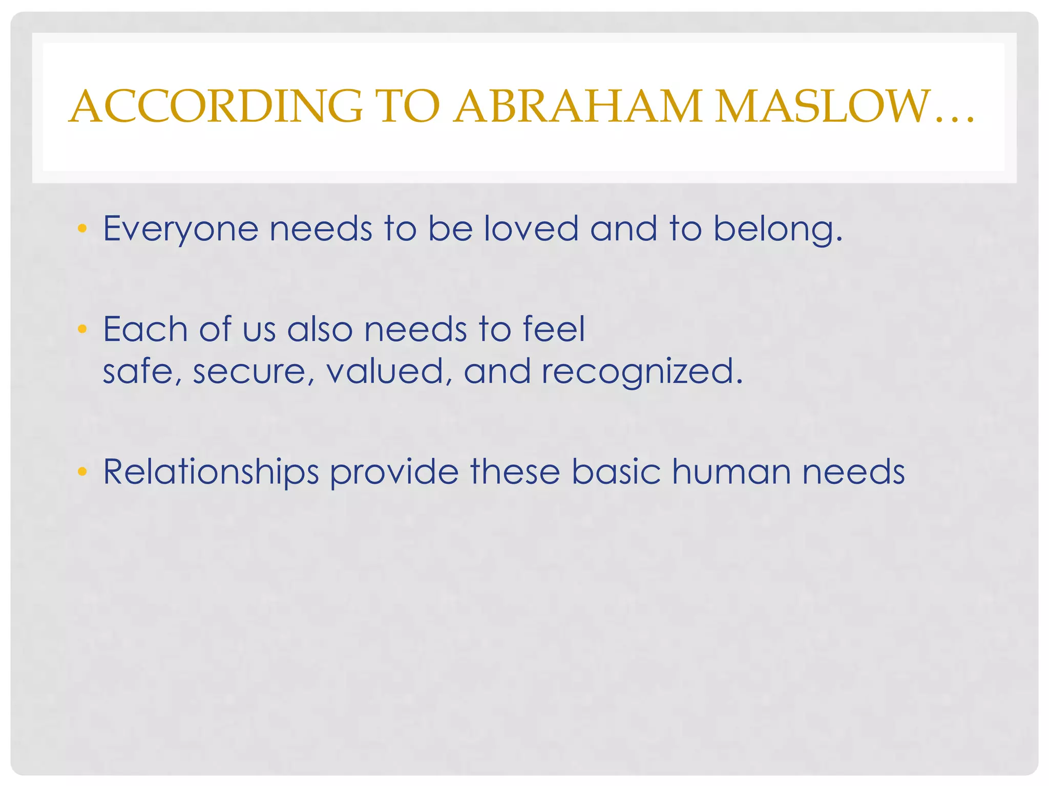 Healthy relationships | PPTX