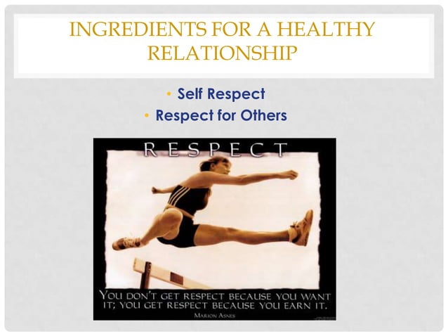 Healthy relationships | PPTX