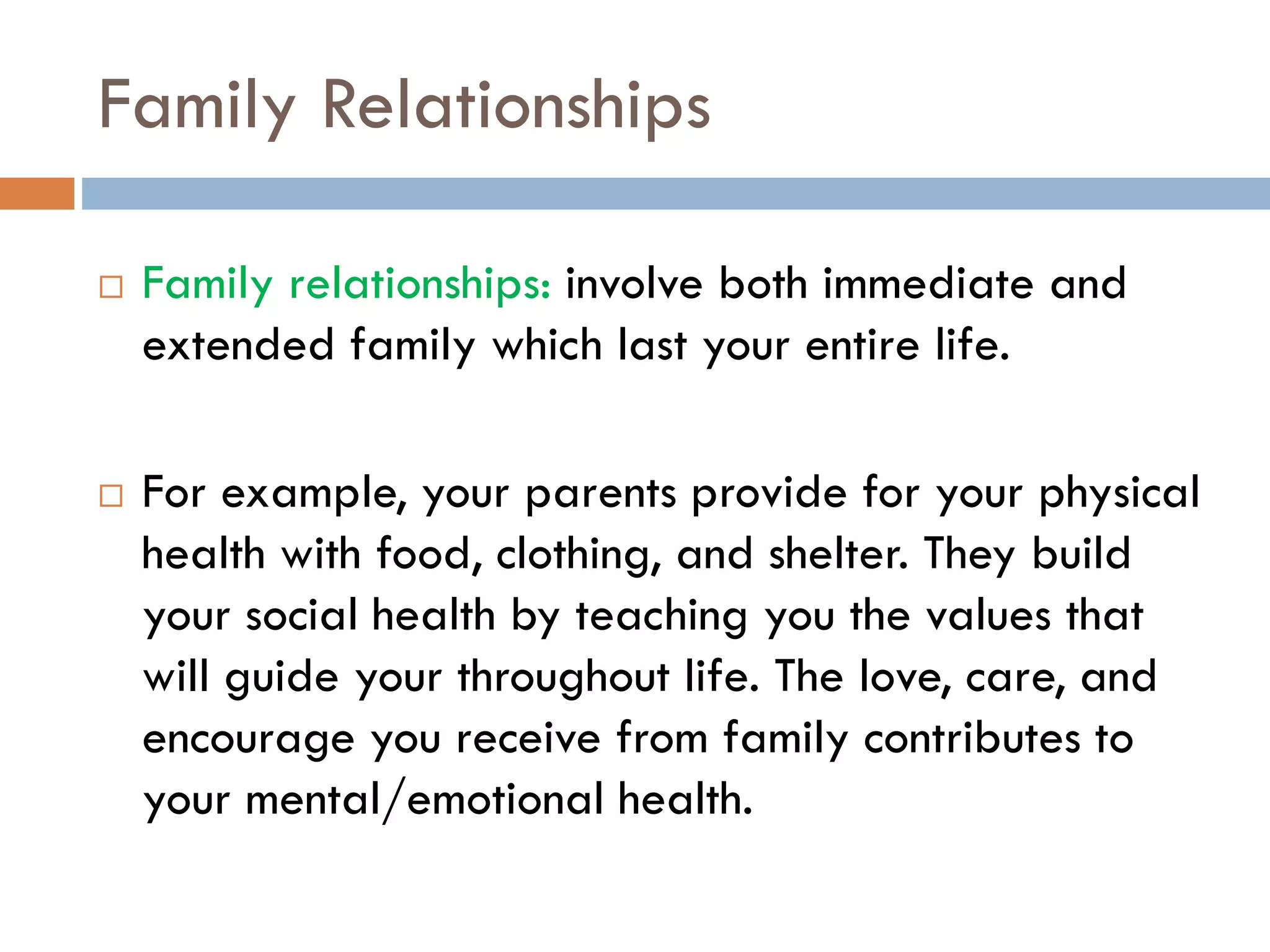 Healthy relationships | PPTX