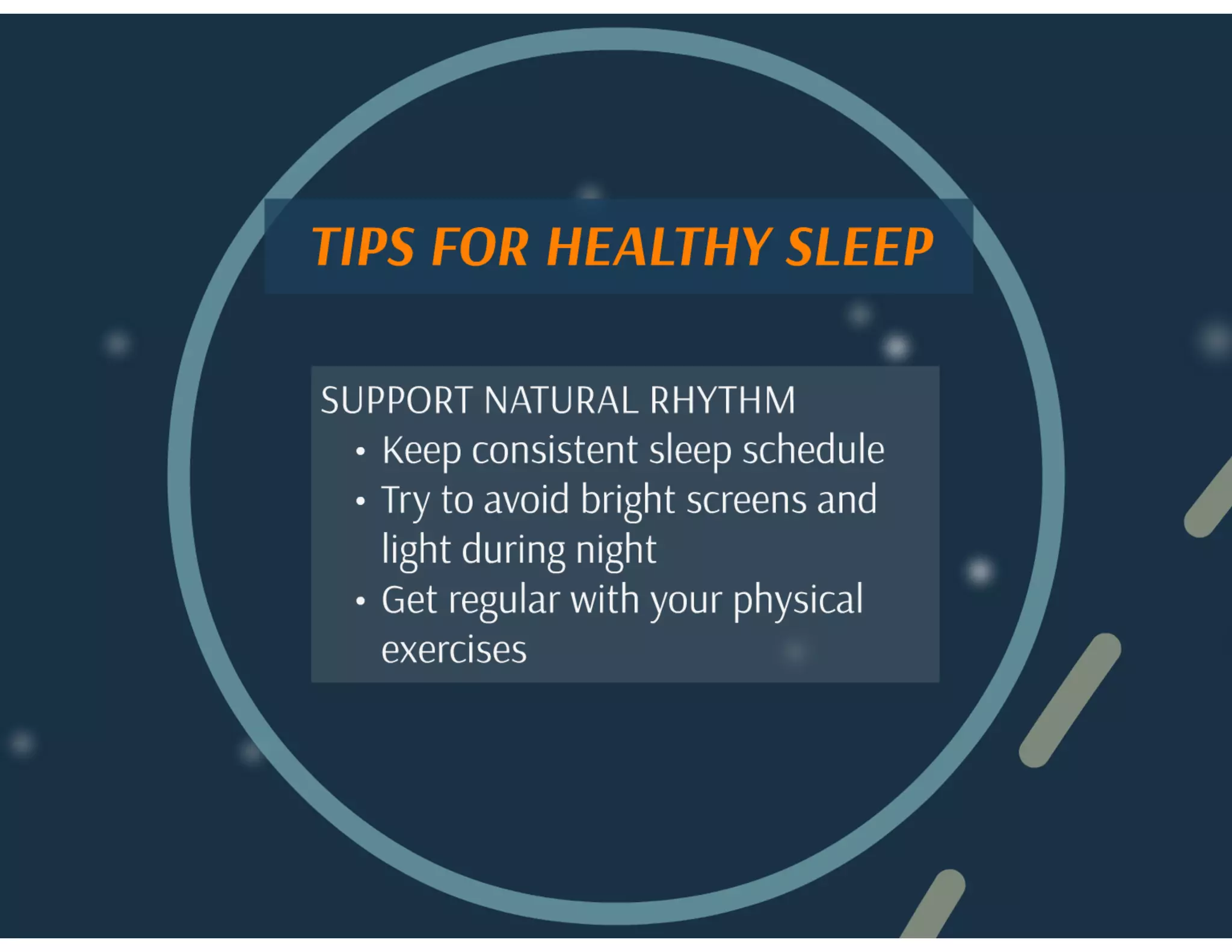 Tips for Healthy sleep | PPT