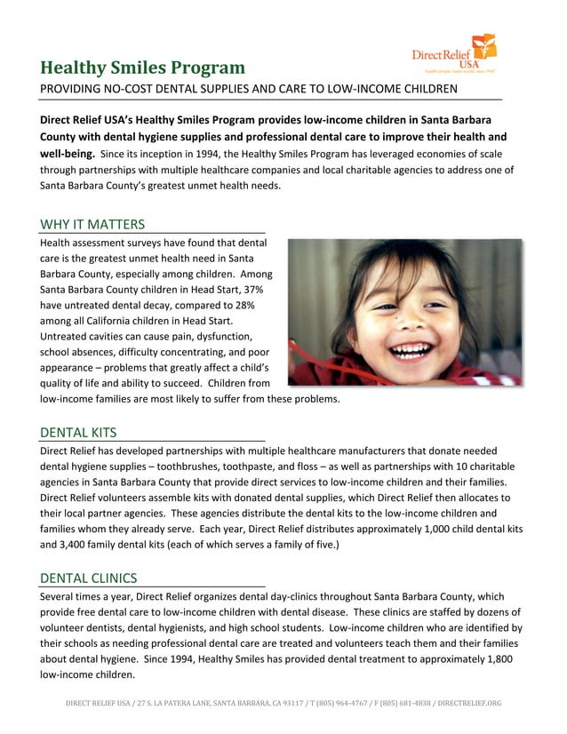Healthy smiles program | PDF