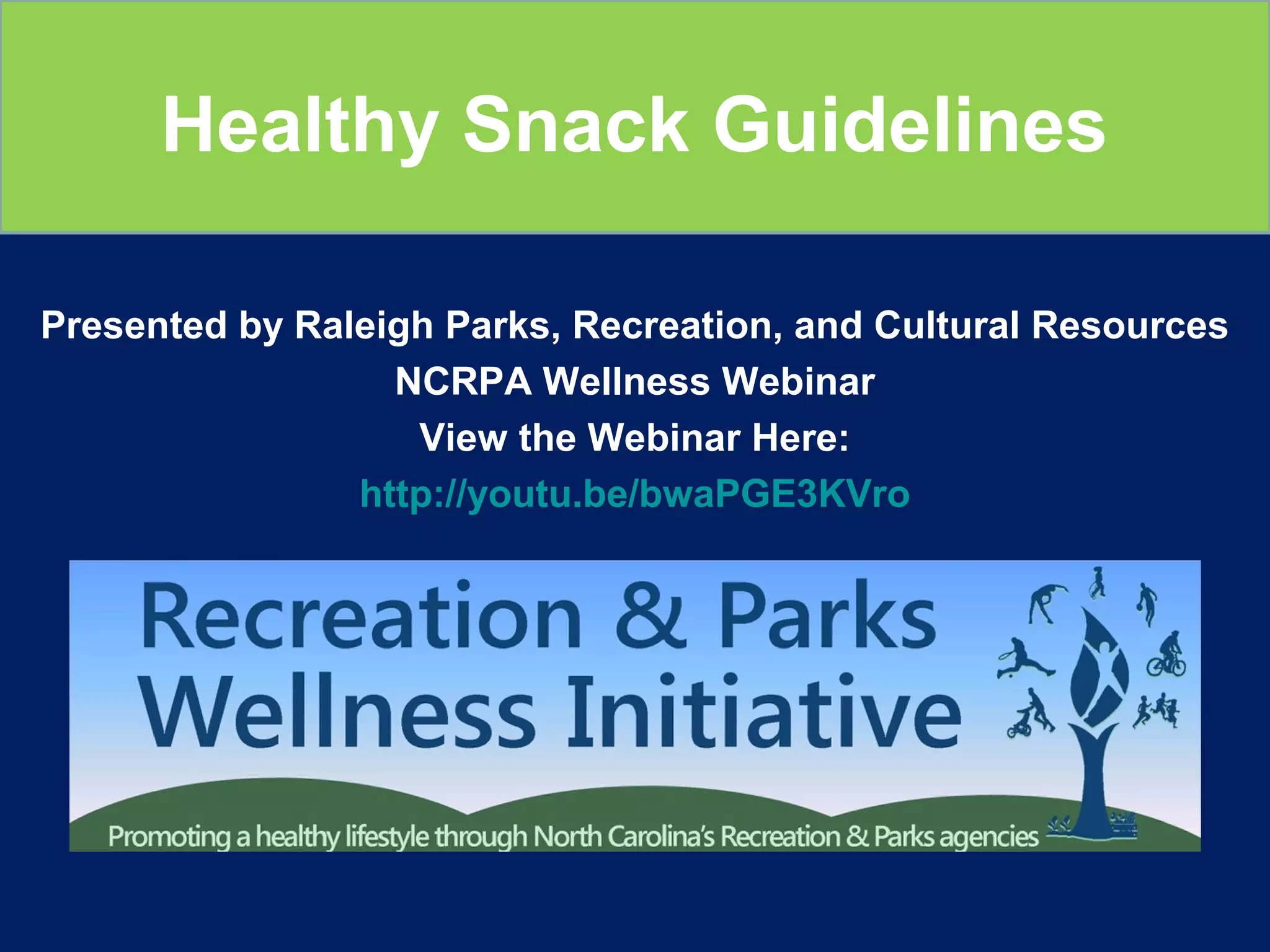 Healthy Snack Presentation | PPT