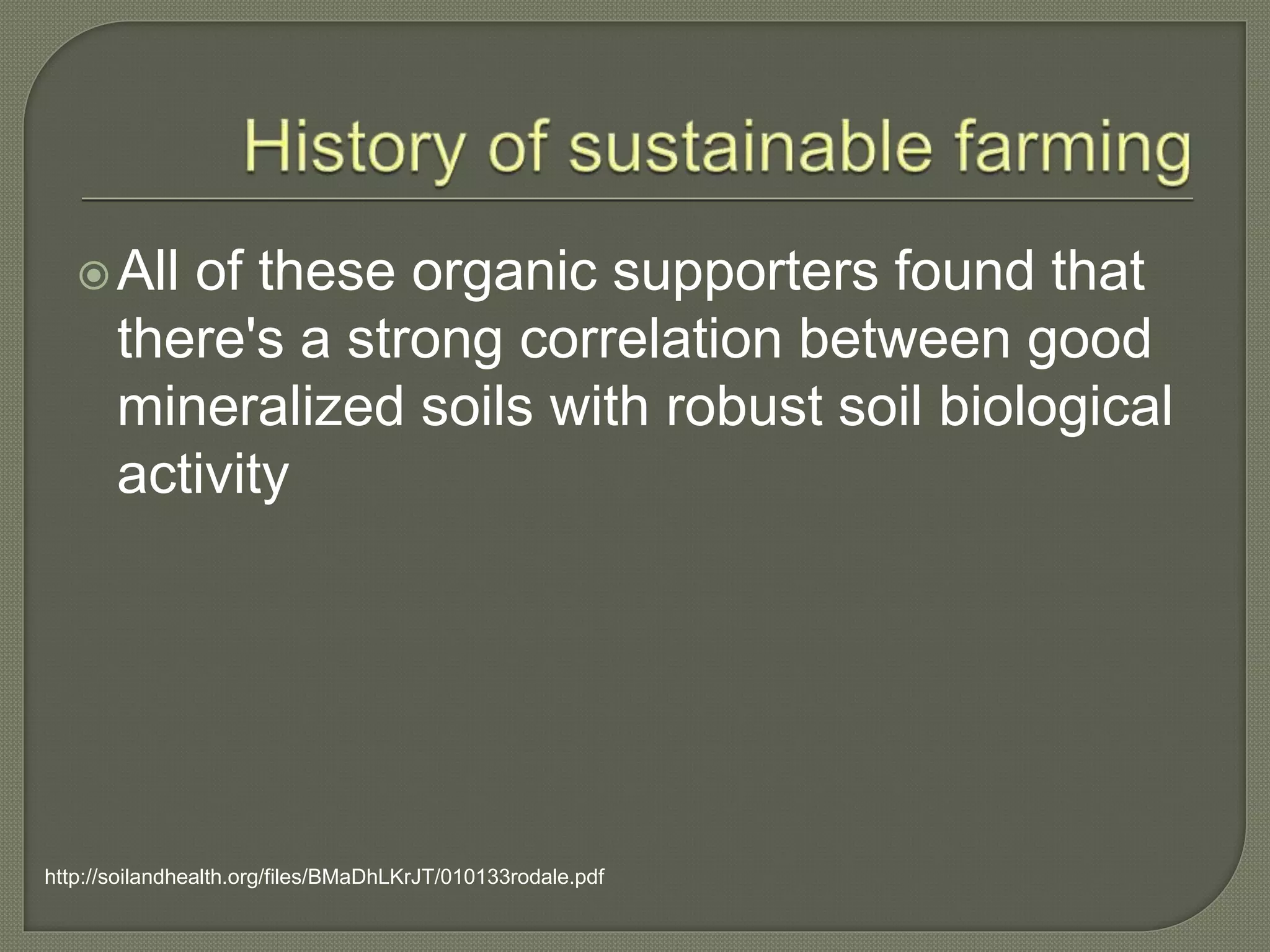 Healthy soil healthy food healthy people | PPT