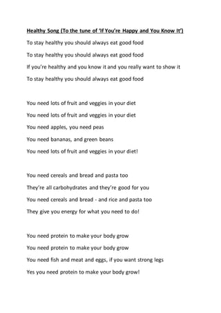 Healthy song | PDF