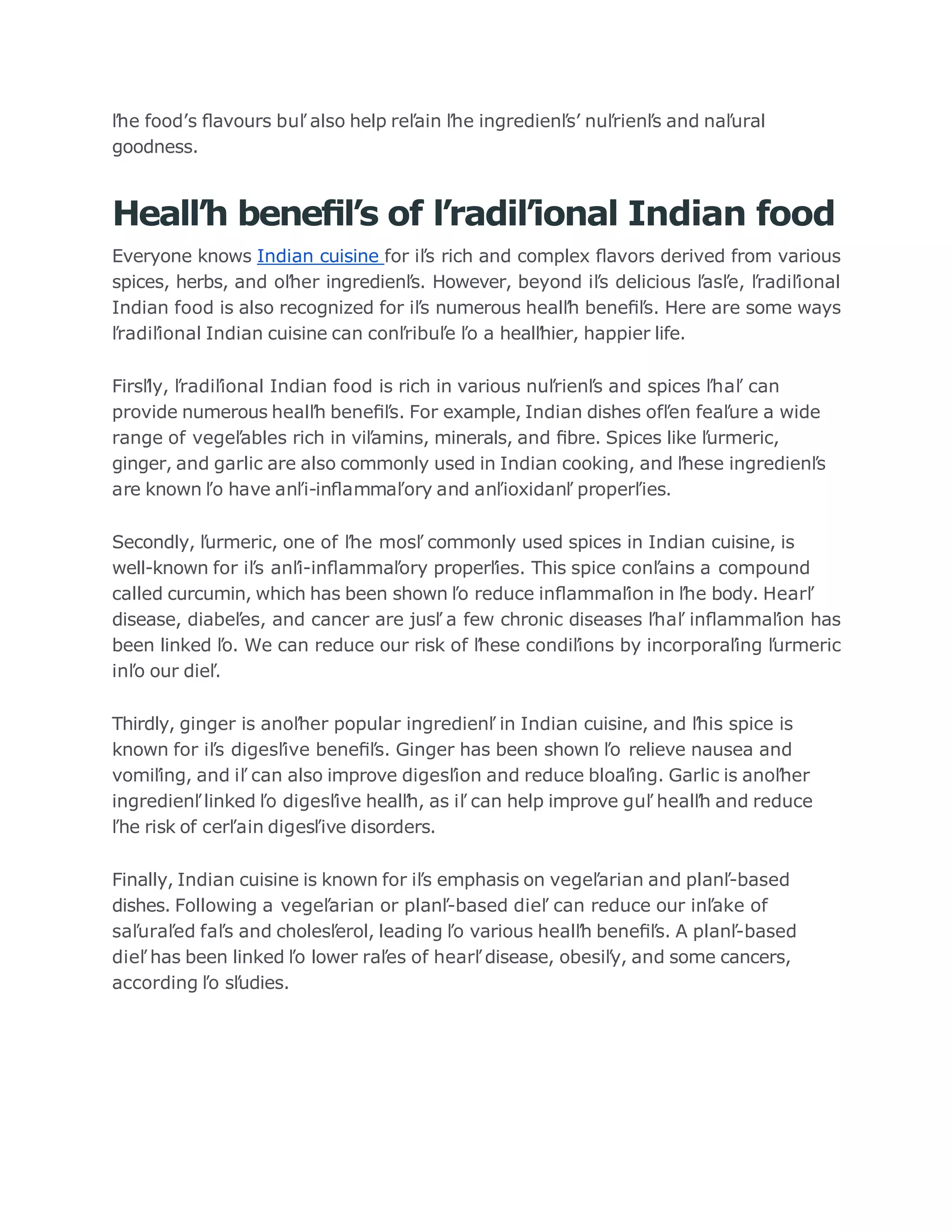 Healthy Traditional Indian Food_ The Secret to a Long Life.pptx