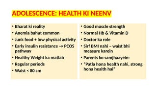 “Healthy Weight” in Indian Women : Dr Sharda Jain | PPTX