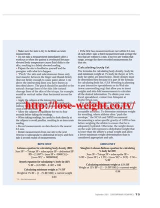 Healthy weight wrest | PDF