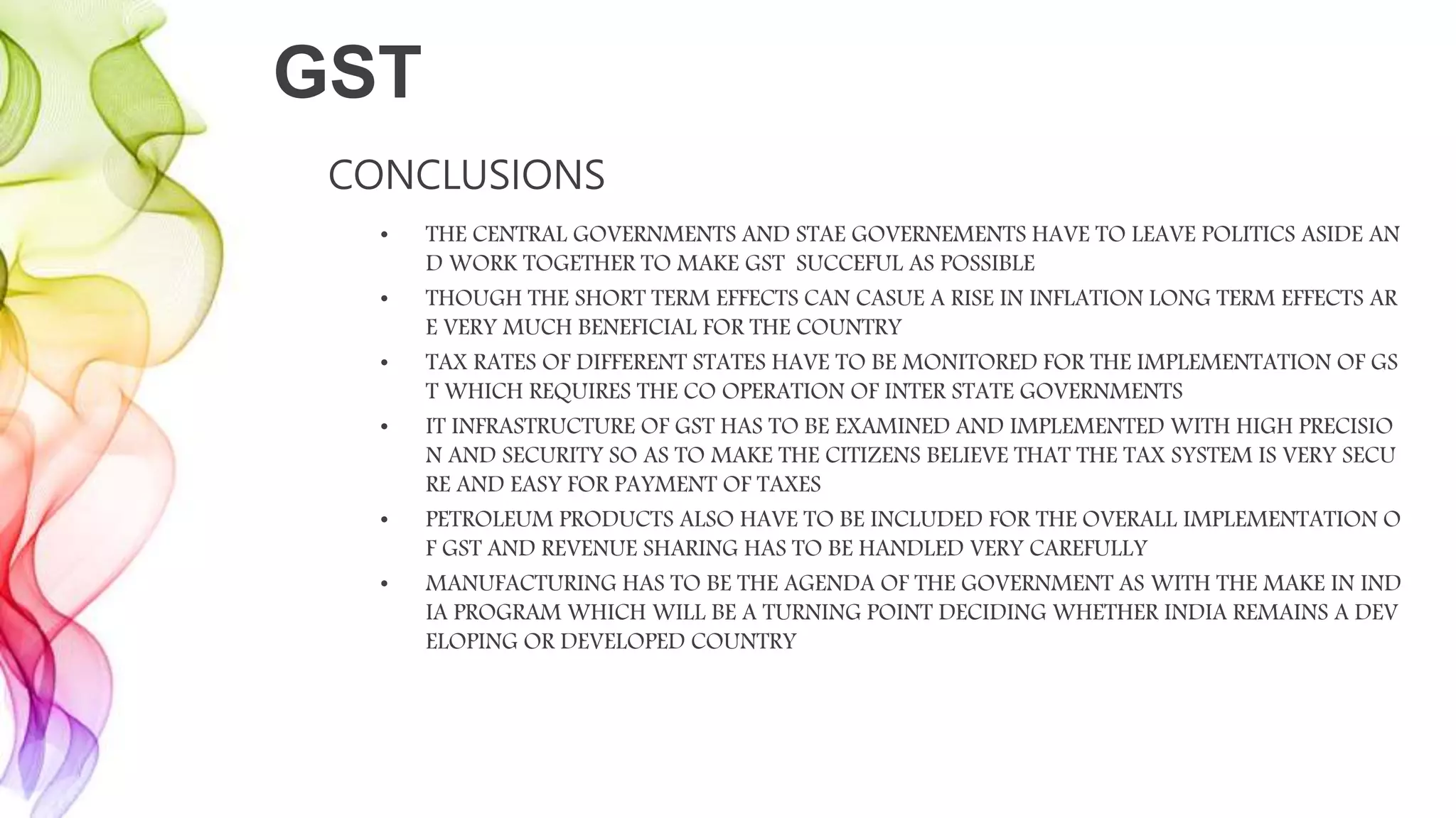 PPT ON GOODS AND SERVICES TAX | PPTX