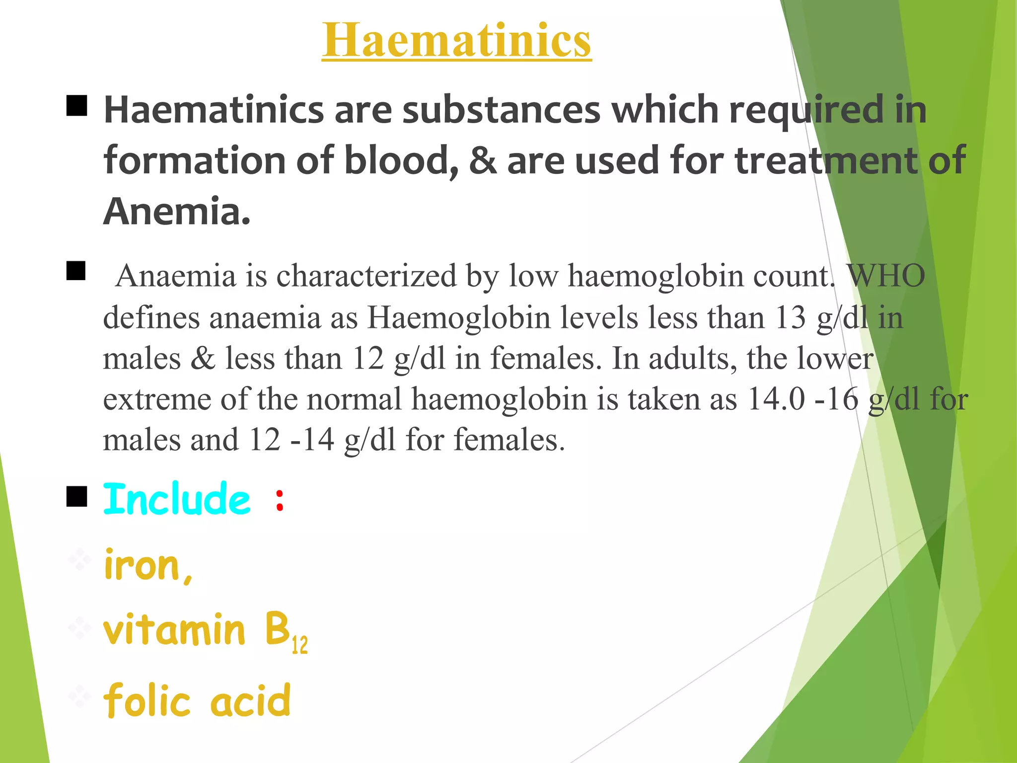 Heamatinics by nihal | PPT