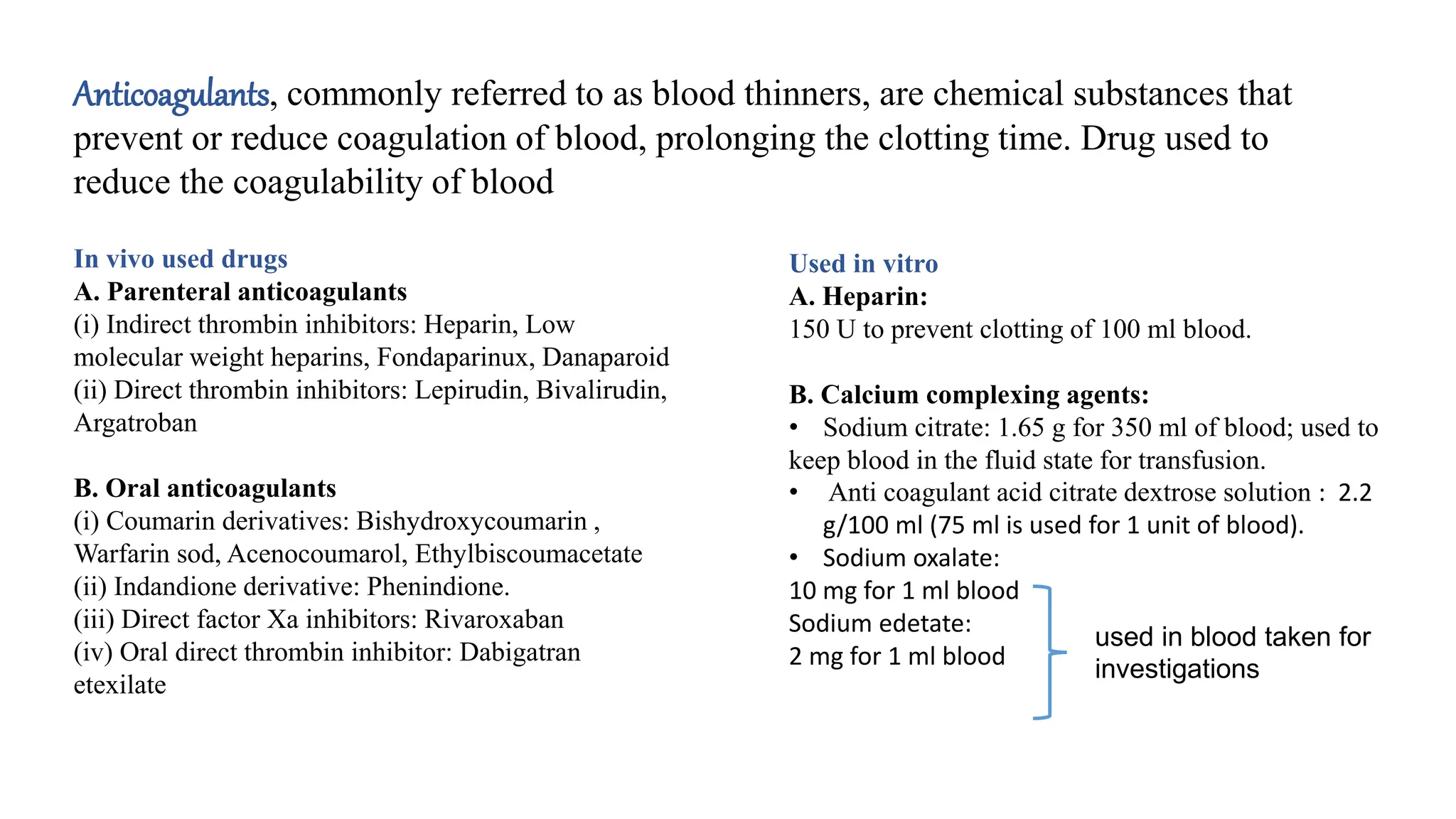 Heamatinics , coagulants & anti coagulants.pptx