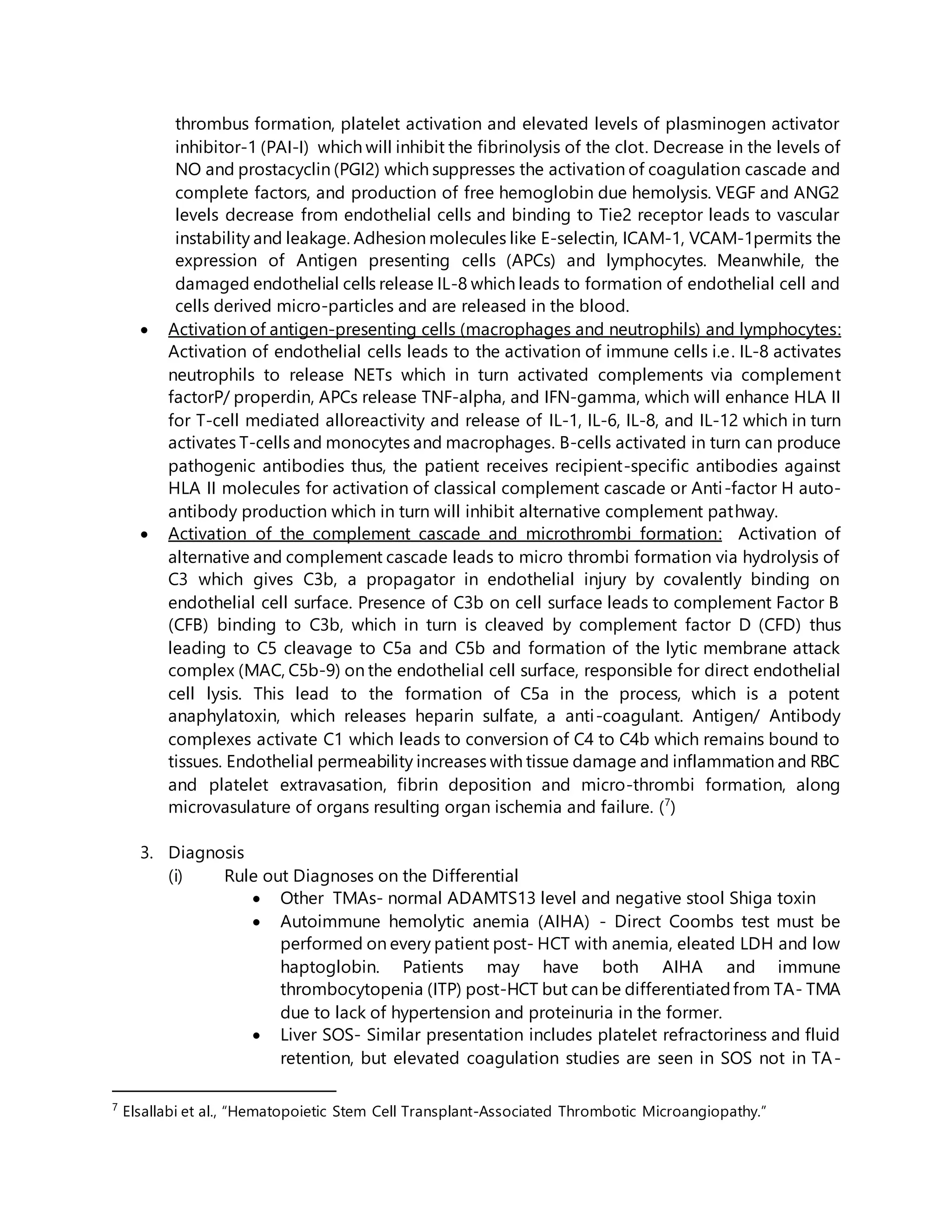 Heamatology: Transplant associated Microangiopathy | PDF