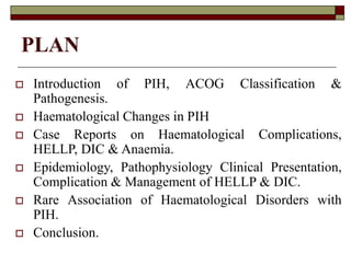 Heamatological Complications of Pregnancy Hypertention by: Prof ...