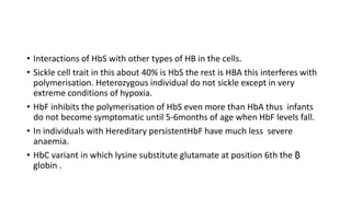 HEAMOLYTIC ANAEMIAS - nutrition. .pptx