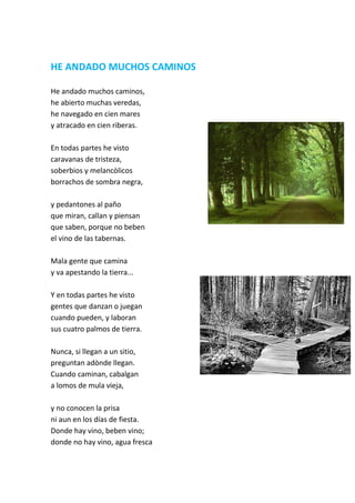 He andado muchos caminos | PDF