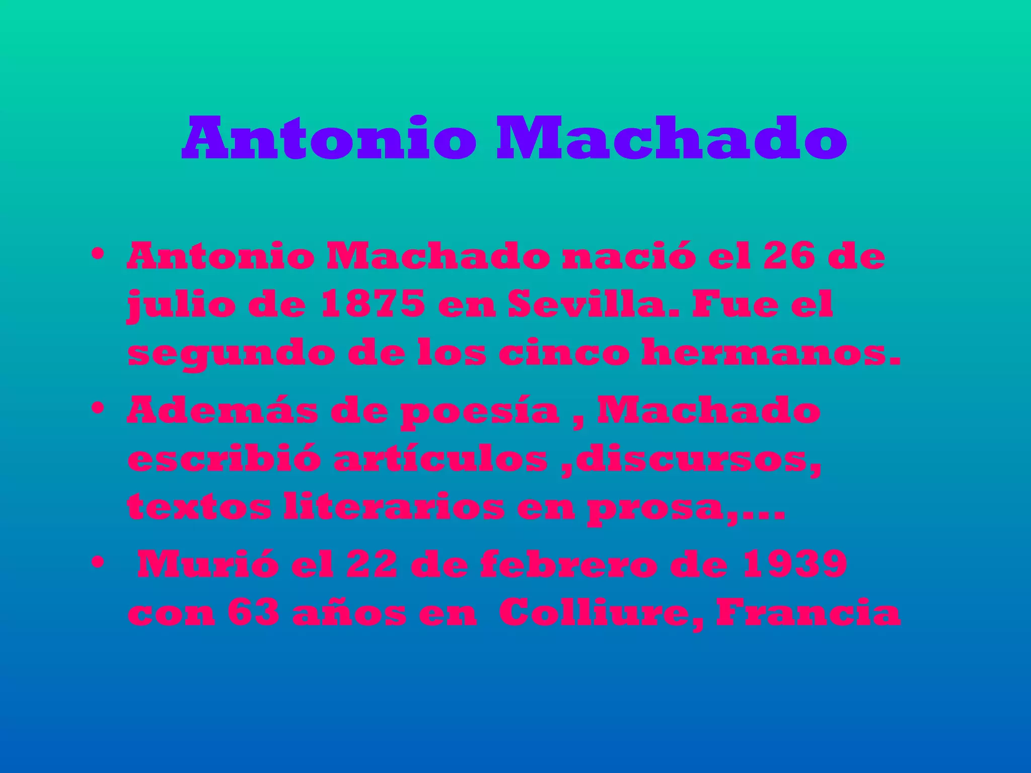 He andado muchos caminos | PPT