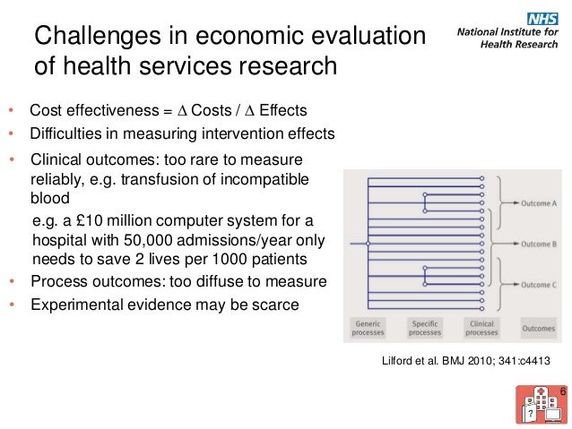 Health economics and causal modelling in Health Services Research