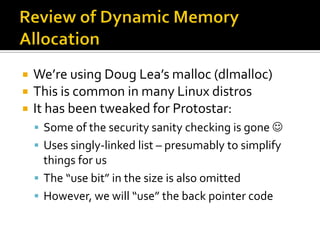 Protostar VM - Heap3 | PPT