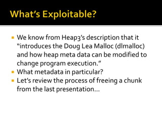 Protostar VM - Heap3 | PPT