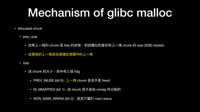 Linux Binary Exploitation - Heap Exploitation | PPT