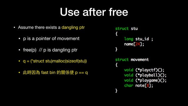 Linux Binary Exploitation Heap Exploitation Ppt Free Download 7470